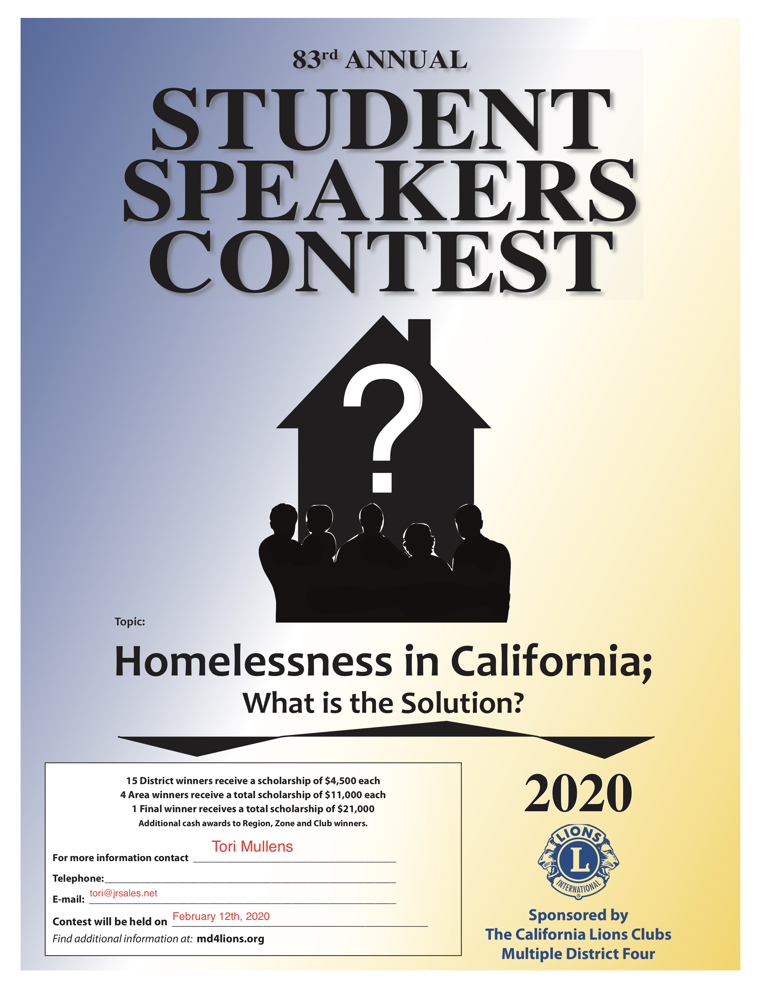 Student Speaker Contest | Ojai Valley Lions Club